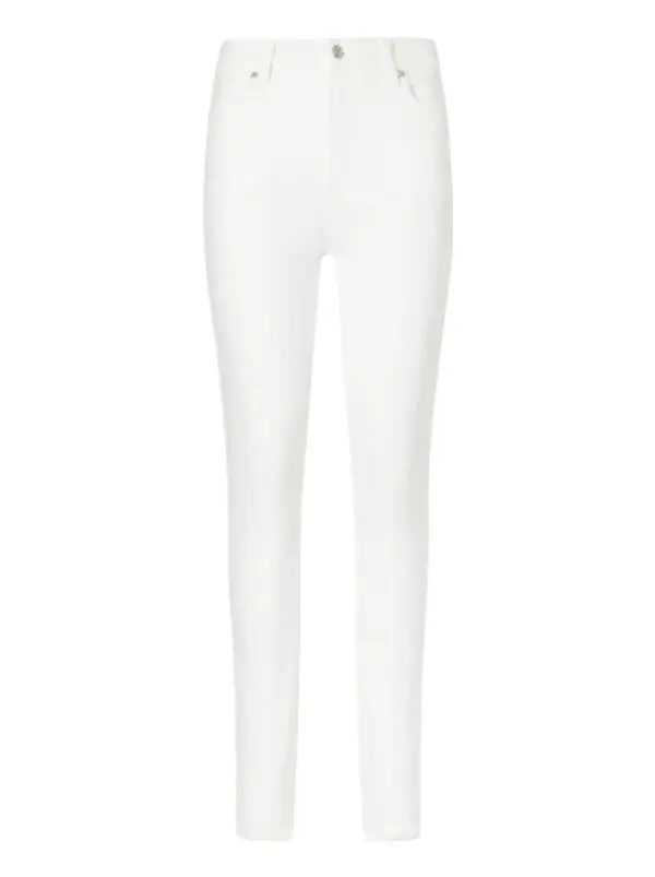 FRAME Le High Skinny High-rise Jeans - White