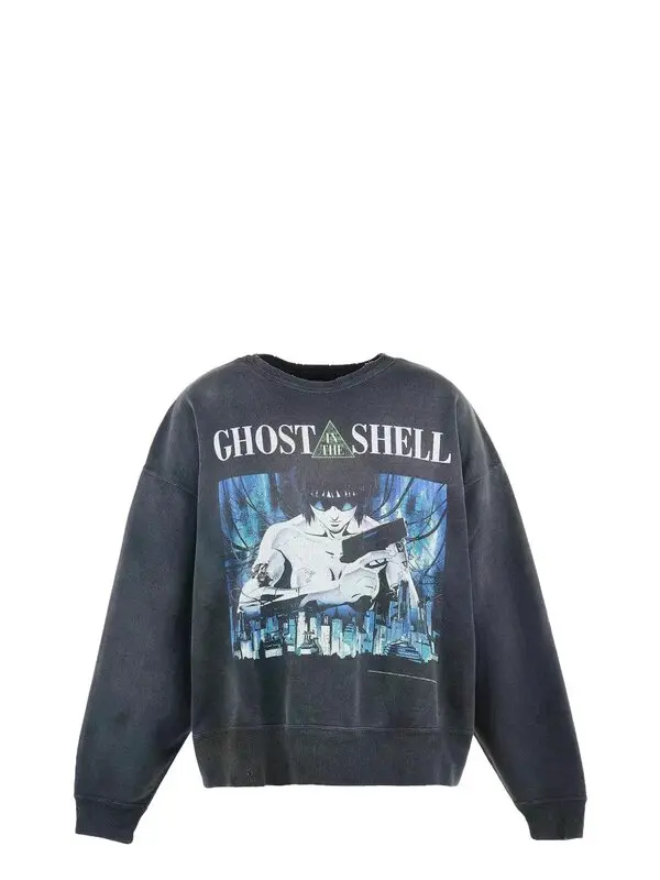 SAINT MXXXXXX Ghost In The Shell Graphic-print Sweatshirt - Black