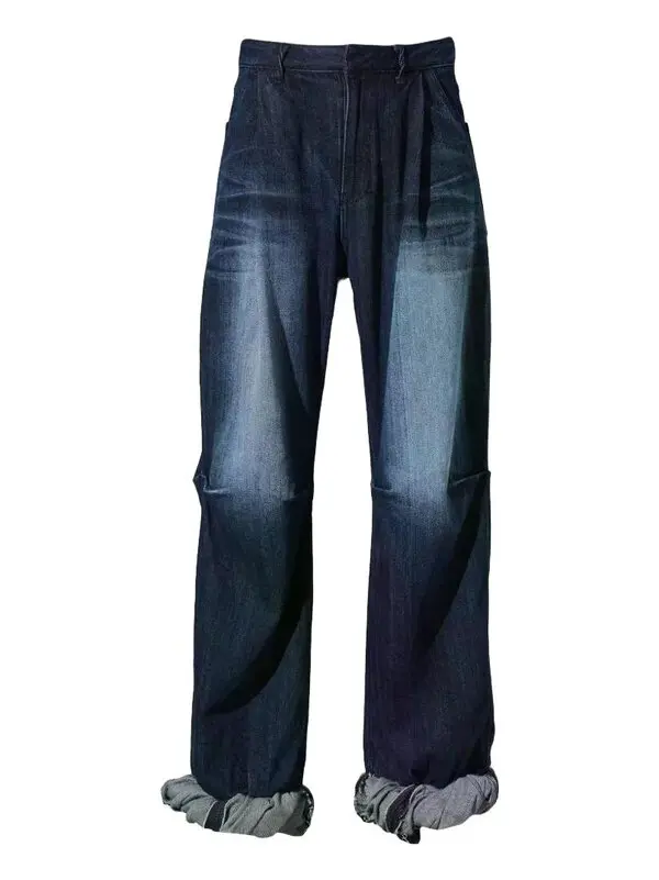 ADER ERROR Pleated Loose-fit Jeans - Blue
