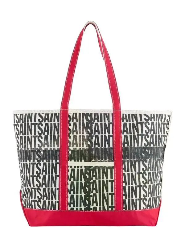 SAINT MXXXXXX Logo Print Tote Bag - Black