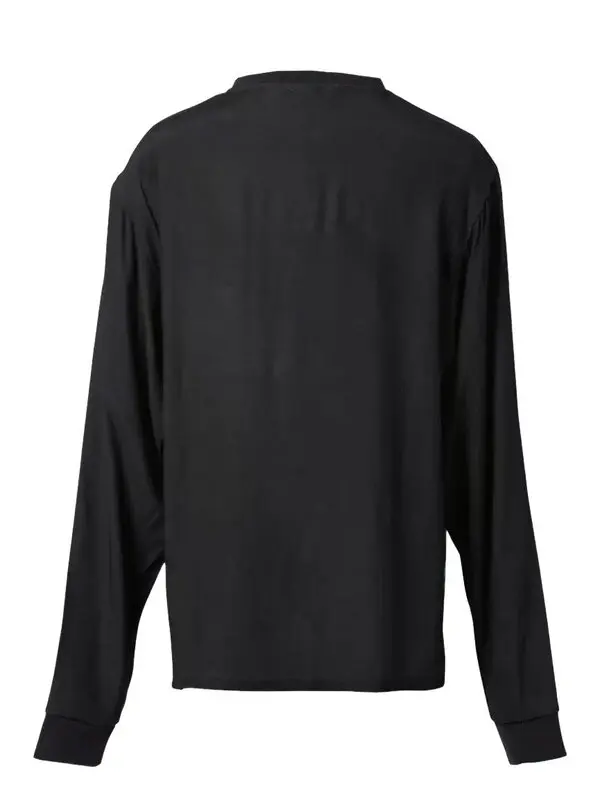 CASELLA MEYER Graphic-print Long-sleeve T-shirt - Black