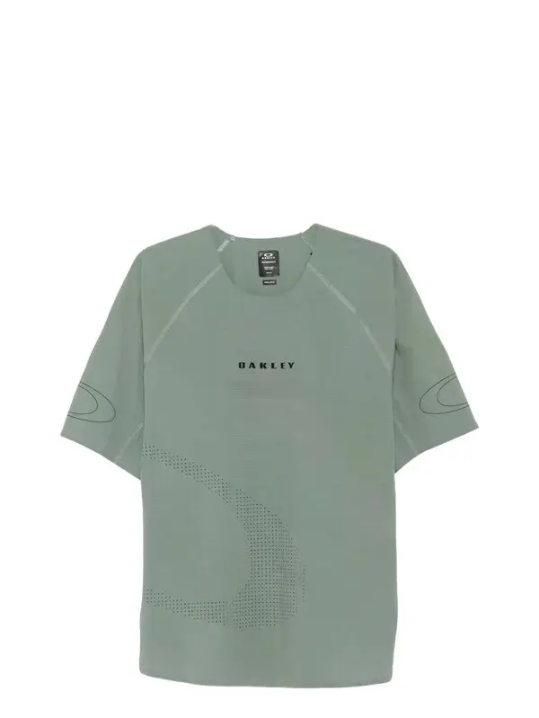 Oakley Logo Print Raglan Sleeve T-shirt - Green