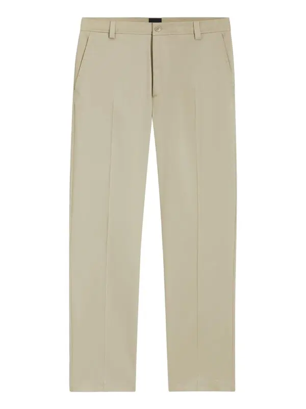 BOSS Straight-fit Stretch Twill Trousers - Light Beige