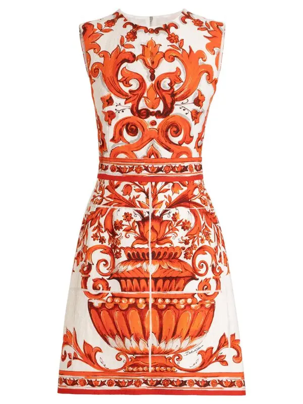 Dolce & Gabbana Majolica-print Dress - Multicolor