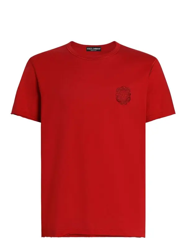 Dolce & Gabbana T-shirt M/corta Giro - Red