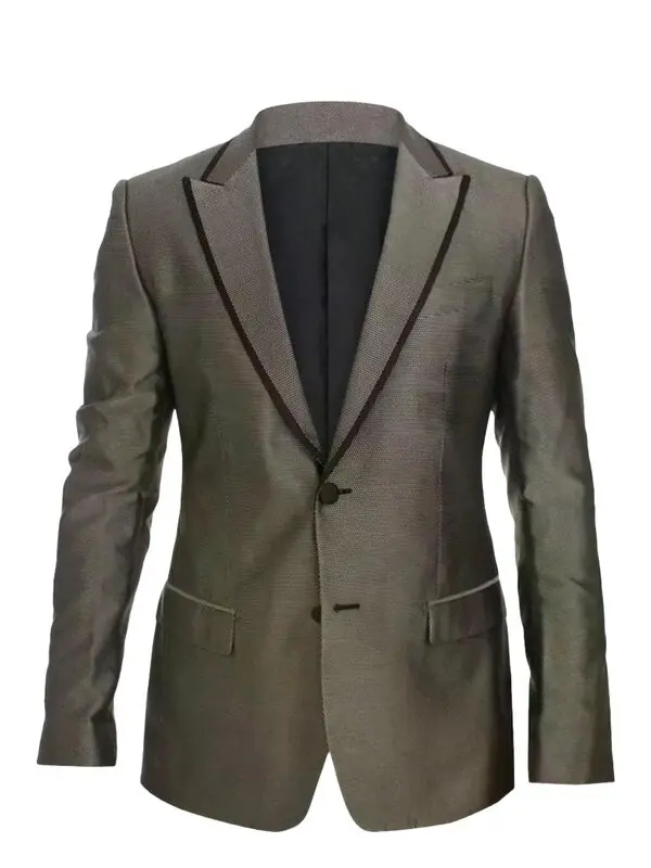 Dolce & Gabbana Slim-fit Silk Blazer - Brown