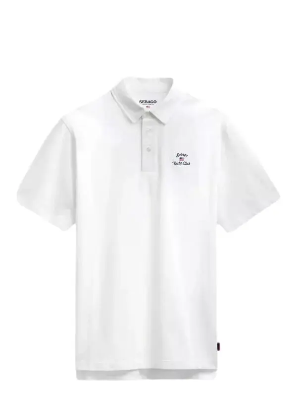 SEBAGO Yacht Club Embroidered Polo Shirt - White