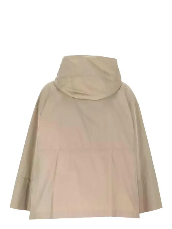 Marella Hooded Drawstring-waist Parka - Neutrals