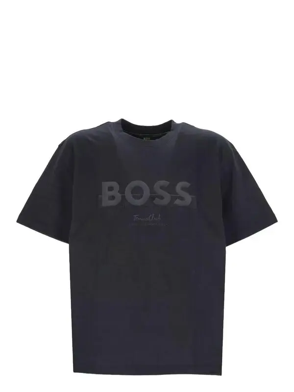 BOSS Logo-print Cotton T-shirt - Black