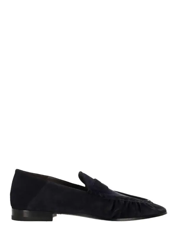 ORTIGNI Ruched Penny Loafers - Blue