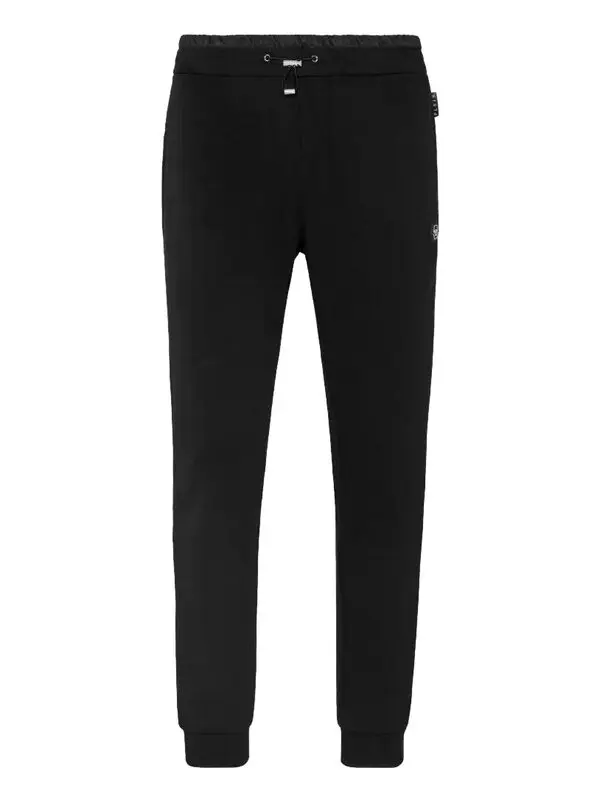 Philipp Plein Logo-plaque Drawstring Track Pants - Black