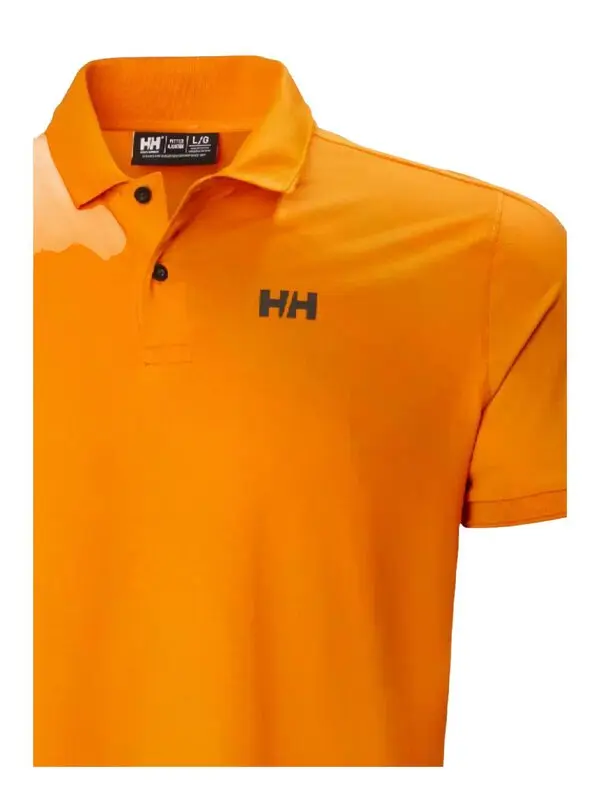 Helly Hansen Logo-print Short-sleeve Polo Shirt - Orange