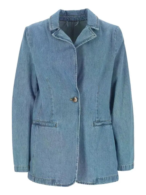 Marella Single-breasted Jacket - Blue
