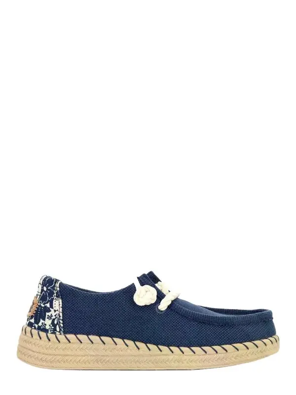 HEY DUDE Wendy Floral Espadrilles - Blue