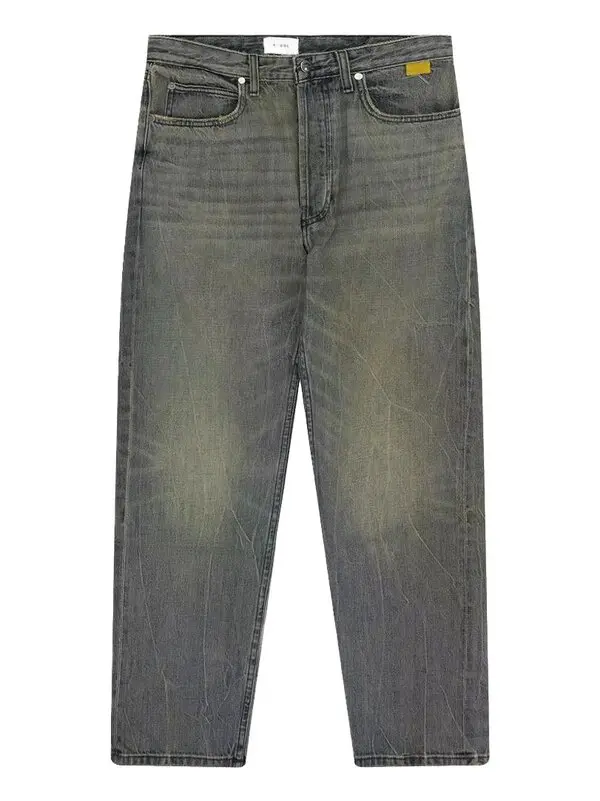 Rhude Whiskered Straight-leg Jeans - Grey