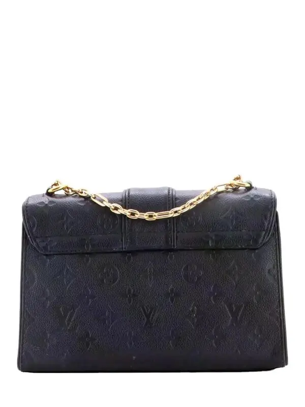 LOUIS VUITTON Saint Sulpice Handbag Monogram Empreinte Leather Pm - Black
