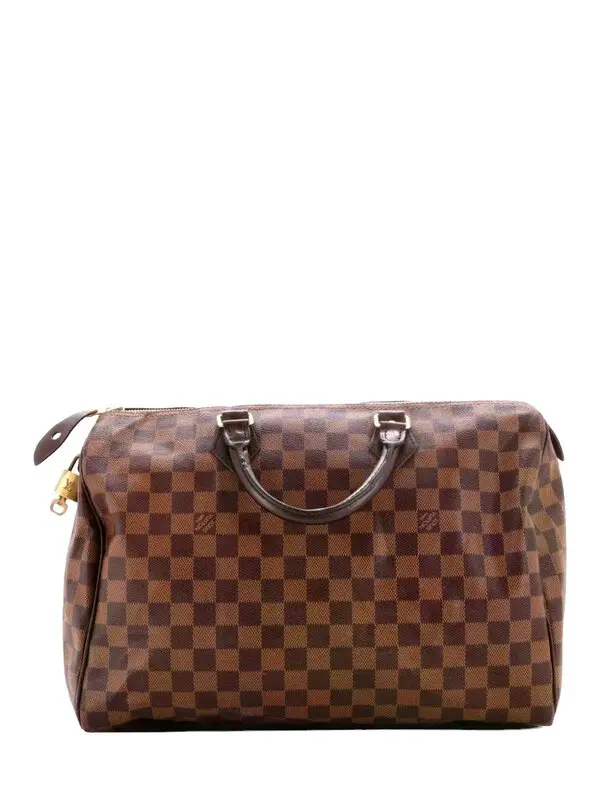 LOUIS VUITTON Speedy 35 Satchel Handbag - Brown