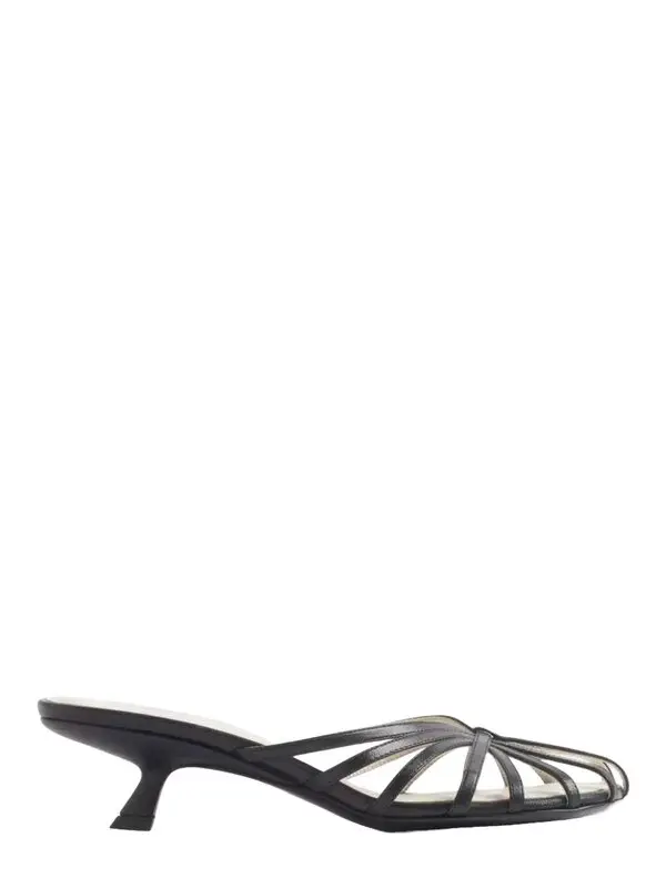 MUGLER Knot-detail Mules - Black