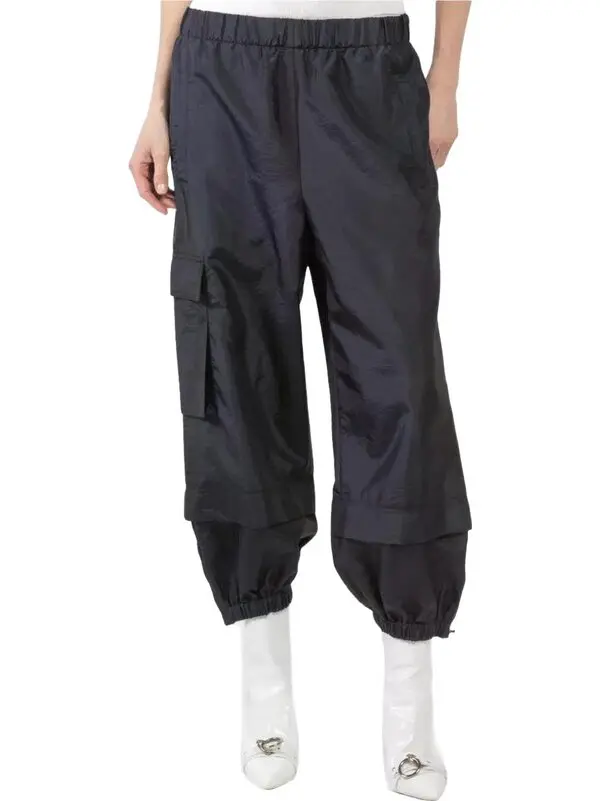 Tibi Cargo Pocket Track Pants - Blue