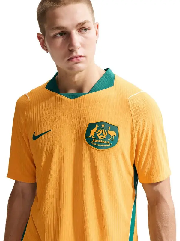 Nike Australia 2026 Match Home Aero-fit Authentic Soccer Jersey - Brown