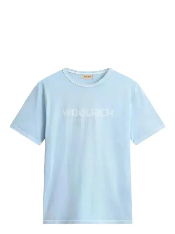 Woolrich Garment-dyed Printed T-shirt - Blue