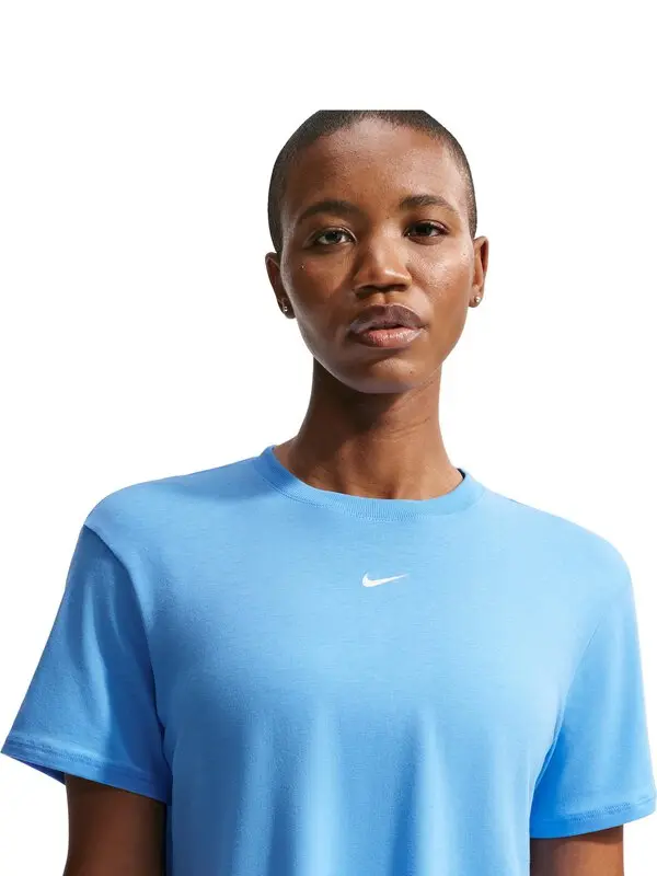 Nike Relaxed Dri-fit Cropped Short-sleeve Top - Blue