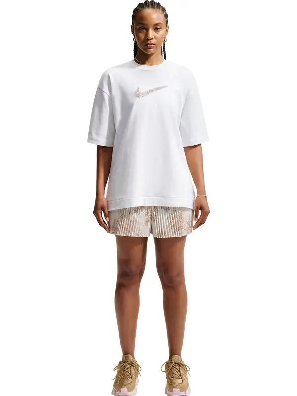 Nike Naomi Osaka Mid-rise 3" Pleated Shorts - White