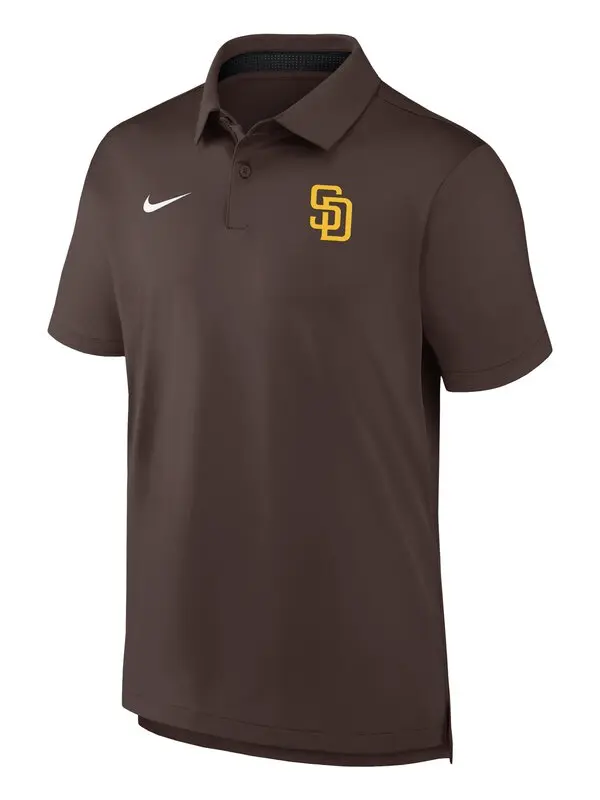 Nike San Diego Padres Tour Dri-fit Mlb Polo - Brown