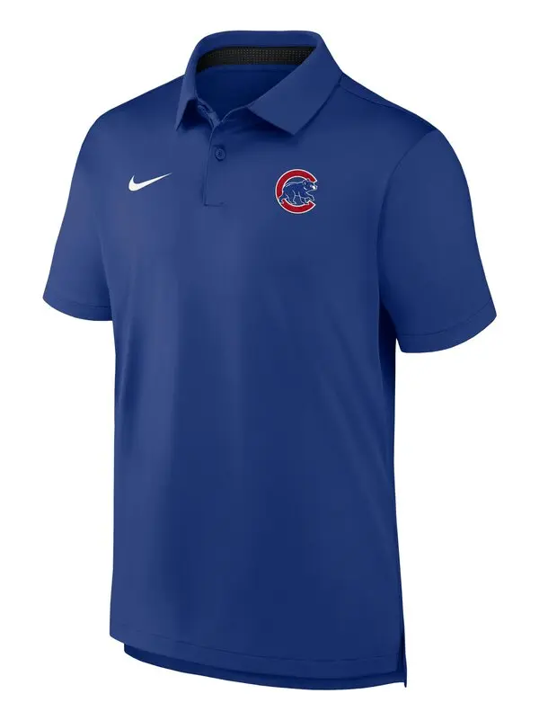 Nike Chicago Cubs Tour Dri-fit Mlb Polo - Blue