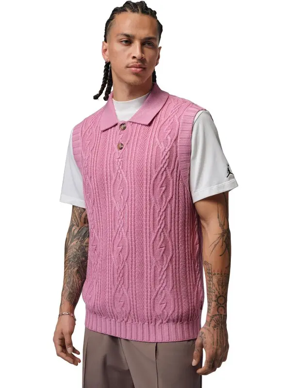 JORDAN Sport Golf Sweater Vest - Pink