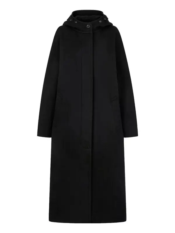 STUDIO TOMBOY Hooded Wool Coat - Black