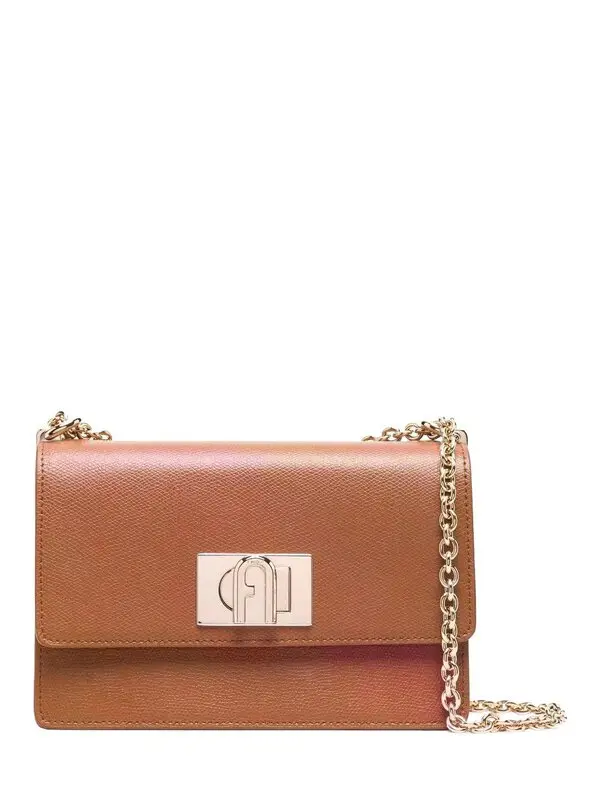 Furla 1927 Shoulder Satchel Bag - Brown
