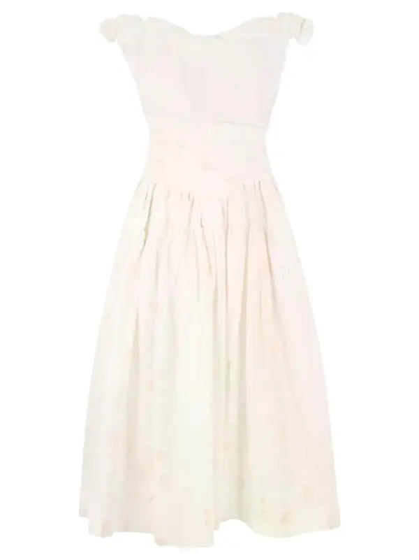 VIVIENNE WESTWOOD Sunday Floral-print Midi Dress - Neutrals