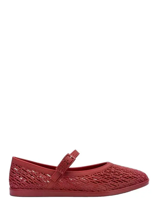 Melissa Harper Perforated Ballet Flats - Red