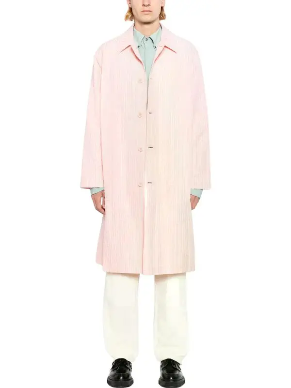 LII Striped Seersucker Coat - Pink
