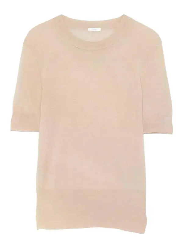 JOSEPH Cashair Short-sleeve Top - Neutrals