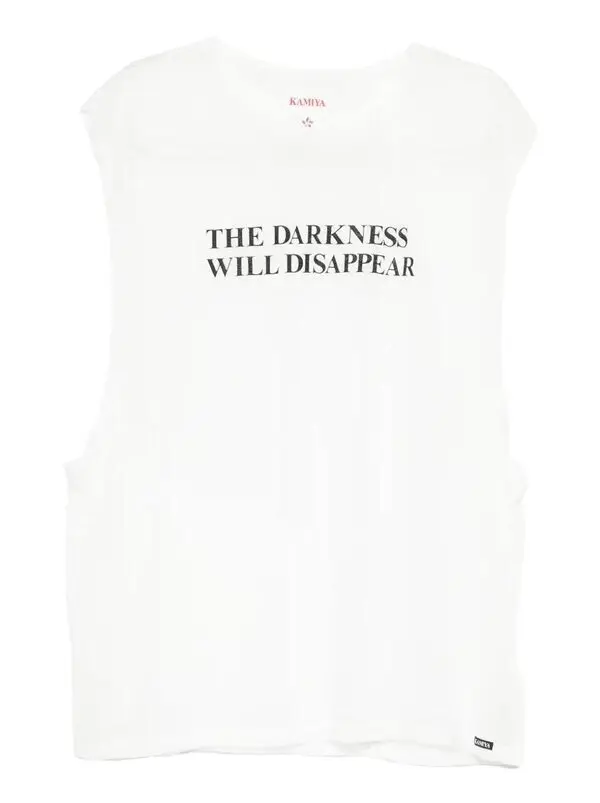 KAMIYA Slogan-print T-shirt - White