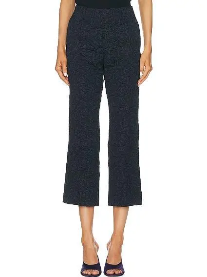 Dries Van Noten Paloma Cropped Trousers - Navy