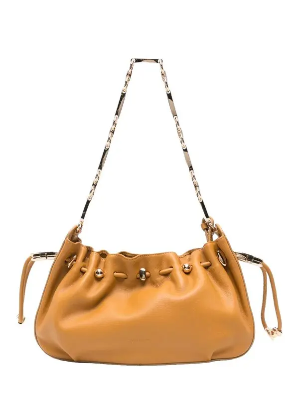 Zimmermann Halcyon Leather Clutch With Chain Strap - Brown