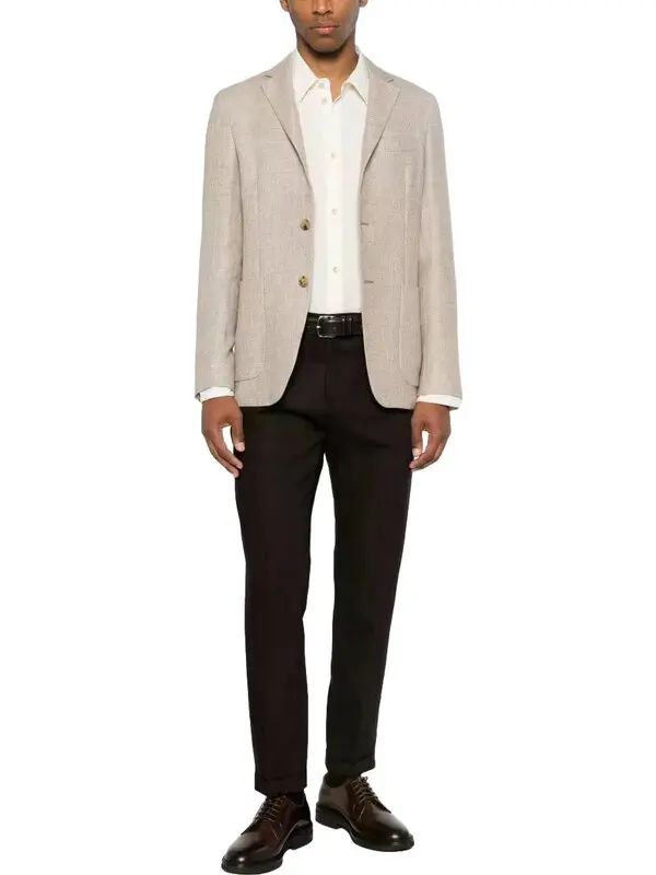 Zegna Two-button Single-breasted Blazer - Neutrals
