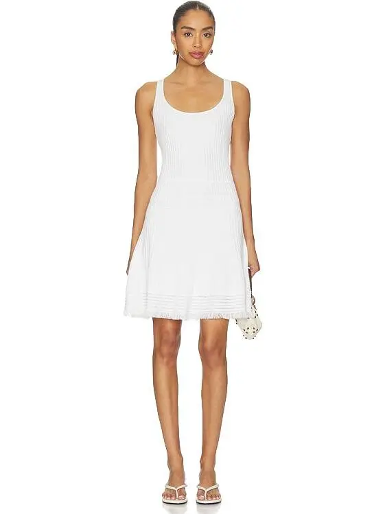 Rag & Bone Ayan Knit Mini Dress - White
