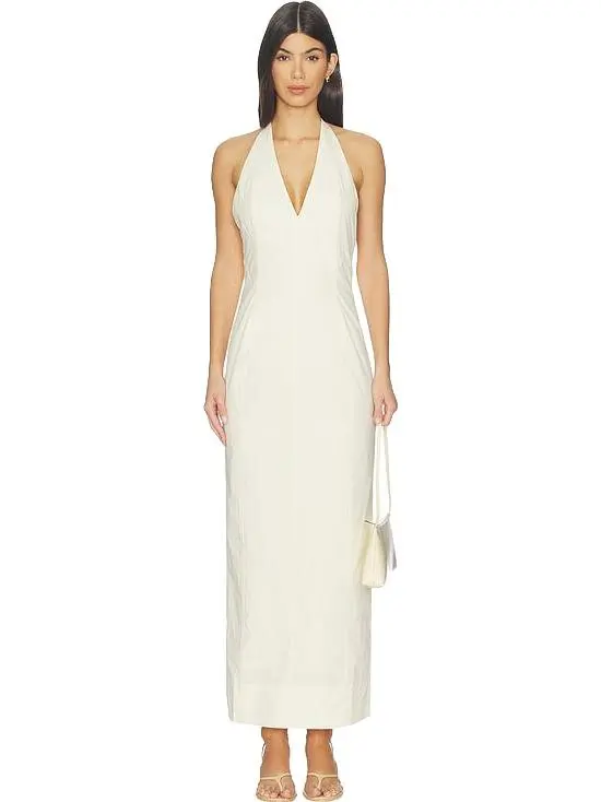 BELLE ANNA Helia Maxi Dress - Butter