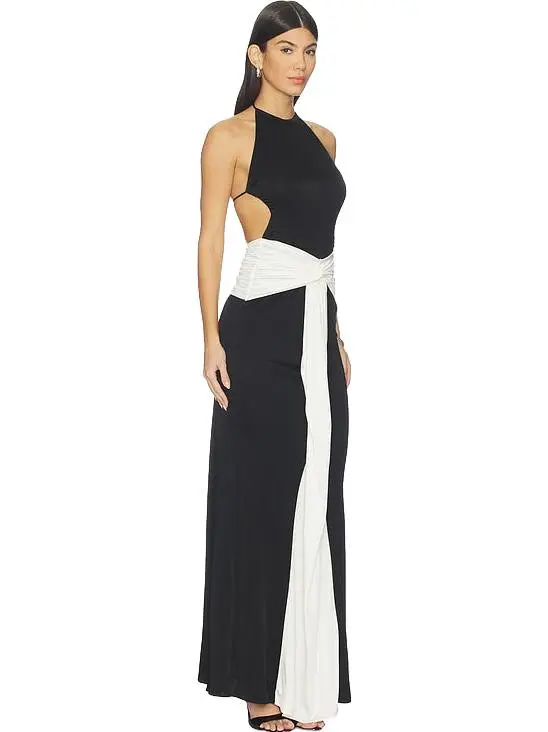 THE NEW ARRIVALS ILKYAZ OZEL Euphorie Maxi Dress - Raven