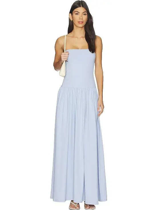 Susana Monaco Tube Drop Waist Maxi Dress - Blue
