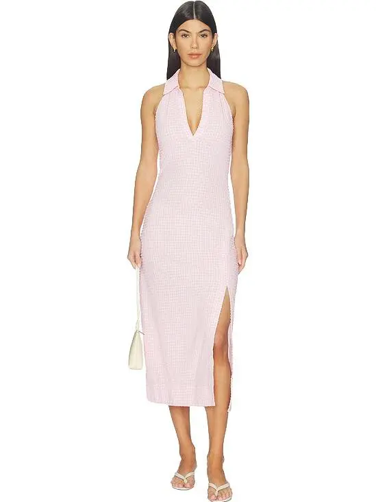 Simkhai Clairmont Halter Midi Dress - Daisy