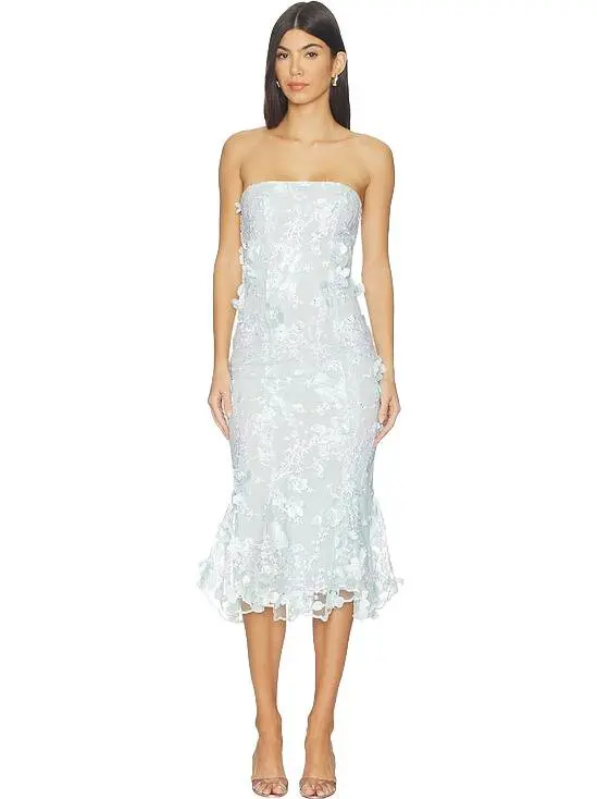 OPERASPORT Embellished Tulle Dress - Baby Blue