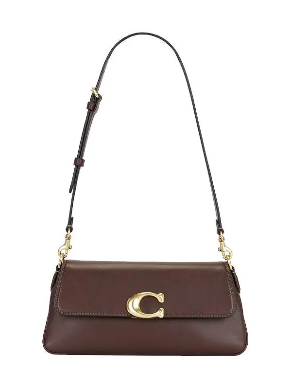 COACH Refined Calf Leather Jet Bag With Pushlock Closure - Maple
