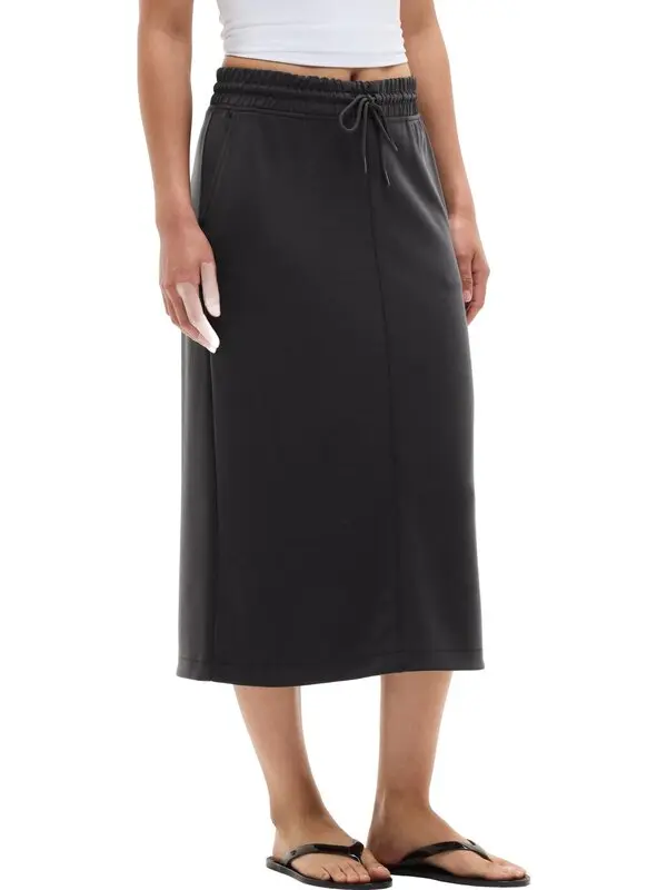 Athleta Seasoft Midi Skirt - Black