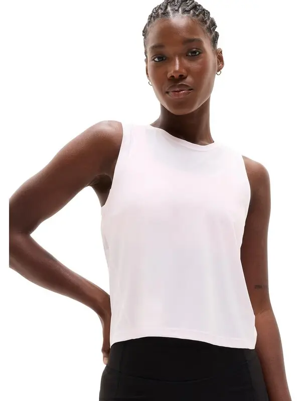 Athleta Ultimate Muscle Tank Cropped - Ballet