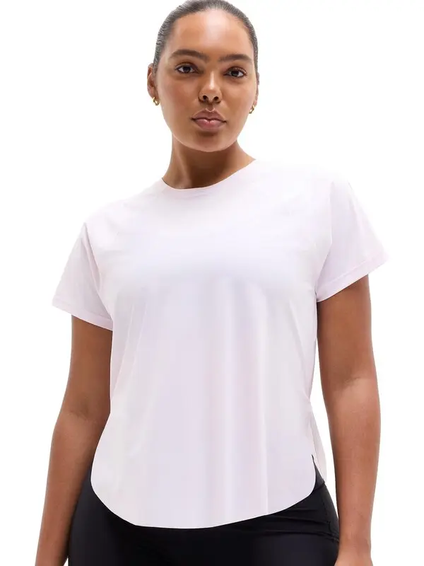 Athleta Ultimate Mesh Tee - Ballet